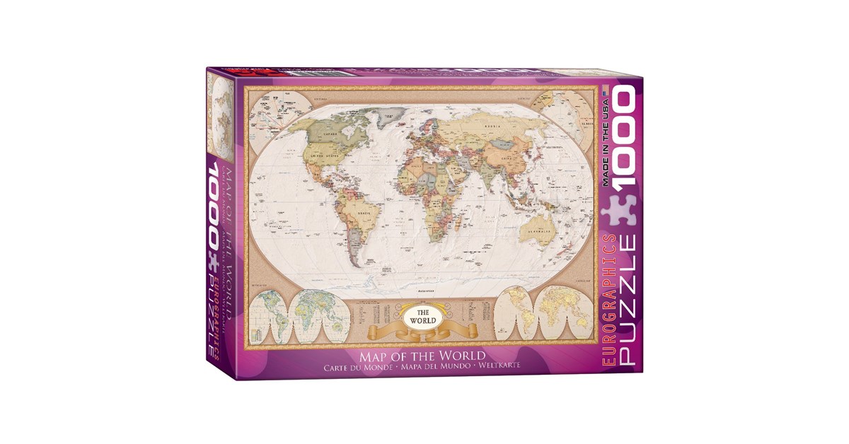 Eurographics (6000-1272) - "Map of the World" - 1000 pieces puzzle