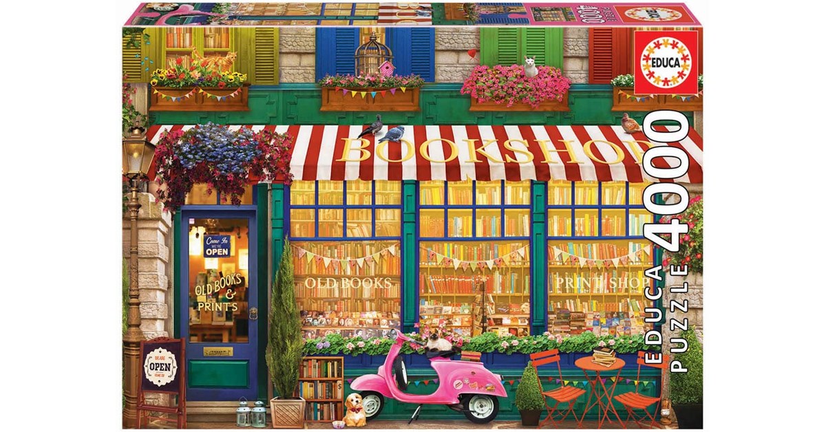 Educa (18582) - "Vintage Bookshop" - 4000 pieces puzzle