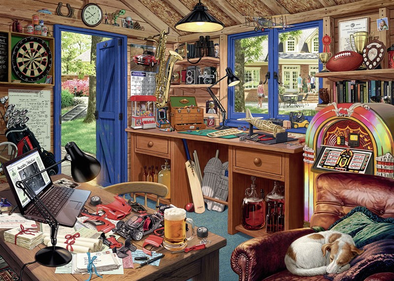 Ravensburger (19650) - Steve Read: "The Man Cave" - 1000 pieces puzzle